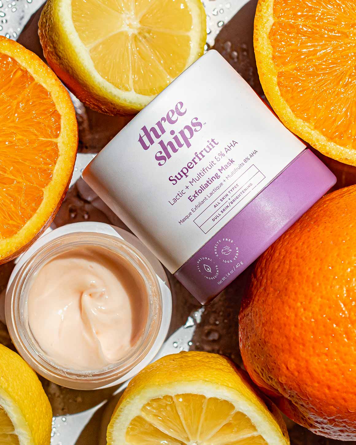 Three Ships - Superfruit Lactic + Multifruit 8% AHA Exfoliating Mask I ...