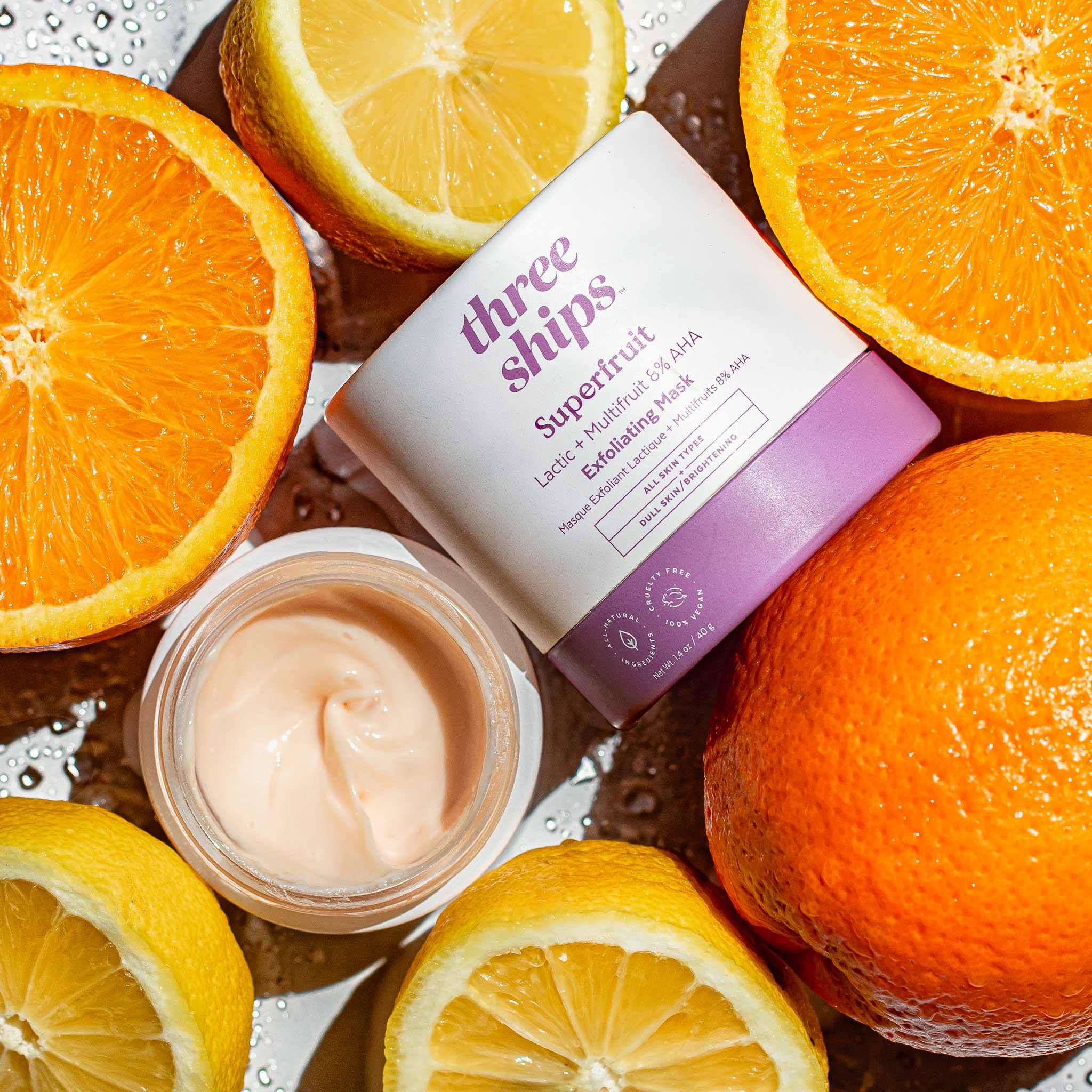 Three Ships - Superfruit Lactic + Multifruit 8% AHA Exfoliating Mask I ...