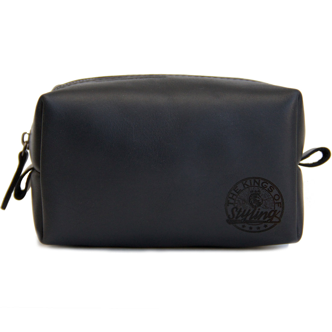 The Kings of Styling - Small Black Leather Dopp Kit